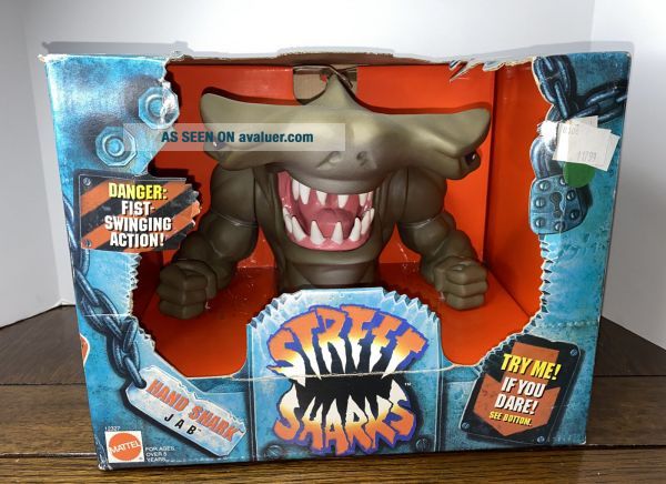 RARE Vintage 1994 Mattel Street Sharks JAB Figure Hand Shark Puppet ...
