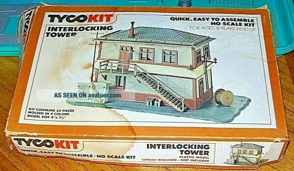 Vintage HO Scale Tyco Kit Interlocking Tower Plastic Model No. 7773 ...