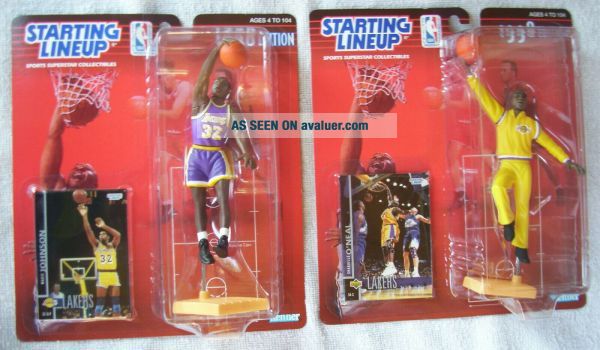 1998 NBA Starting Lineup Magic Johnson & Shaquille O ' Neal Los Angeles ...