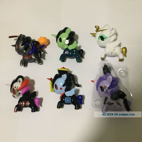 Tokidoki 2019 Halloween Series Full Set Of 6 Unicornos With Chaser ...