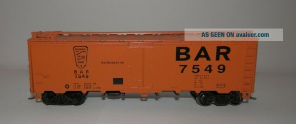 Athearn HO Scale Bangor & Aroostook BAR 7549 Reefer Car With Kadees (B ...