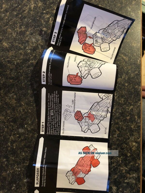 Hasbro Transformers Autobot Slapdash Instruction Booklet G1 | #39848865