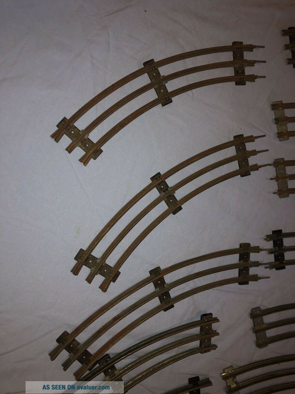 Vintage Louis Marx O Gauge Steam Engine 490 Metal Train Tracks 16 Piece ...