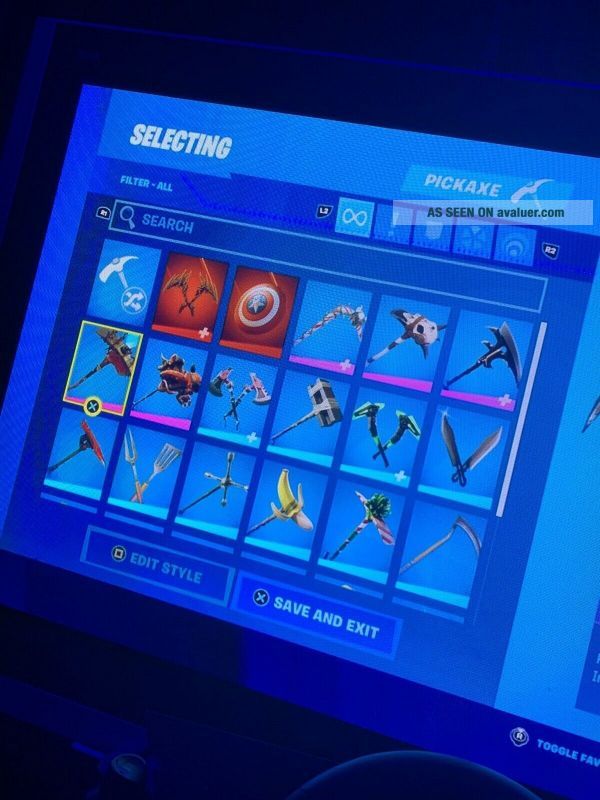 FORTNITE Renegade Raider, Aerial Assault ACC STACKED 80, SKINS Read ...
