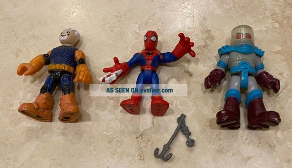 Imaginext Slade/Deathstroke Unmasked Dc Spiderman Mr Freeze Bundle ...