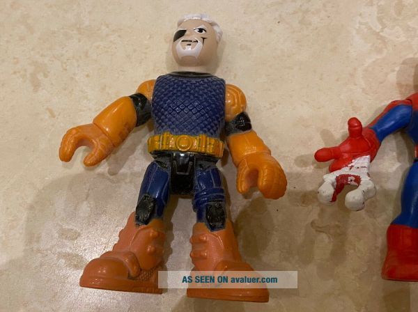 Imaginext Slade/Deathstroke Unmasked Dc Spiderman Mr Freeze Bundle ...