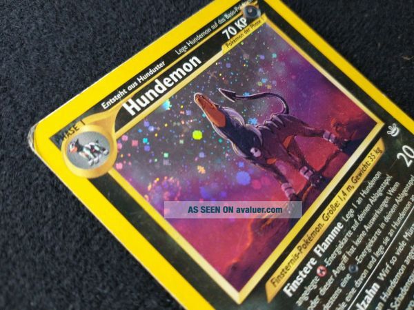 Vintage Houndoom (Hundemon) 8/64 German Neo Revelation Holo Rare ...