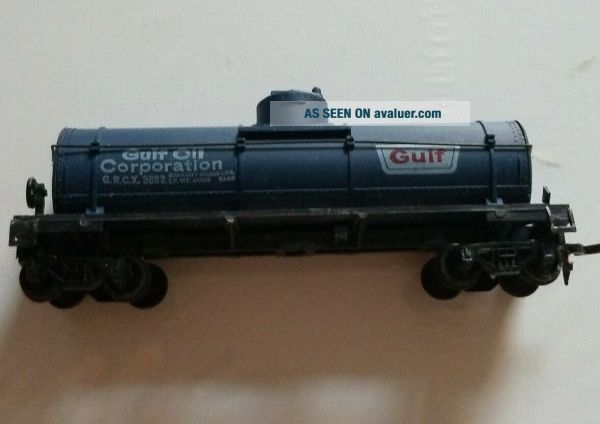 HO Scale Gauge Model Railroad Train Car Single Dome Gulf Oil Tanker ...