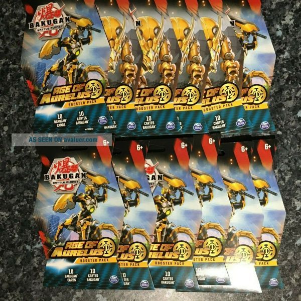 Bakugan Battle Planet Age Of Aurelus Booster Pack X 12 (120 Cards) All ...