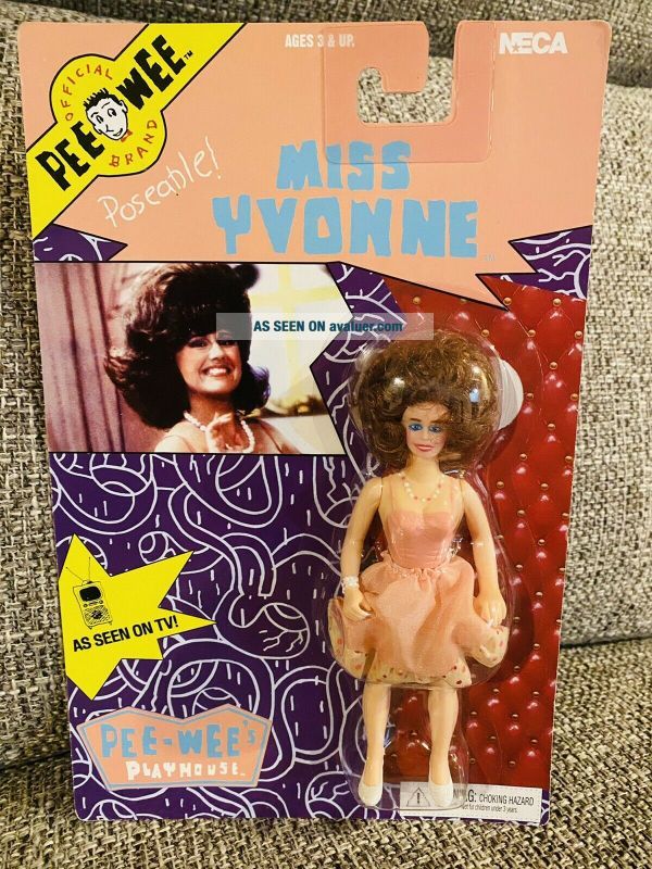 NECA Pee - Wee’s Playhouse Poseable Miss Yvonne Action Figure MOC ...