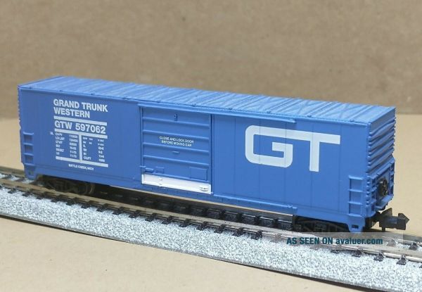 Grand Trunk Western GTW 50 Box Car N Scale Life Like Blue Battle Creek ...