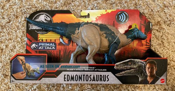 Jurassic World Primal Attack EDMONTOSAURUS Sound Strike Toy Dinosaur ...