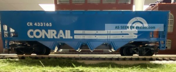 Tyco HO Scale Conrail Blue Gondola Train Quad Hopper 433165 | #39966173