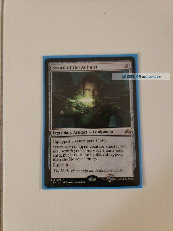 Sword Of The Animist - MTG - Magic Origins - Magic The Gathering Card ...
