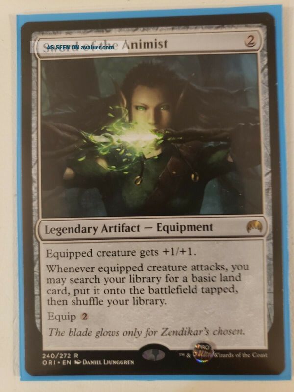 Sword Of The Animist - MTG - Magic Origins - Magic The Gathering Card ...