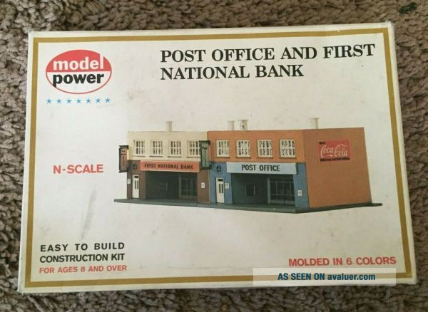 MODEL POWER N Scale Post Office & First National Bank MODEL KIT 1539 ...