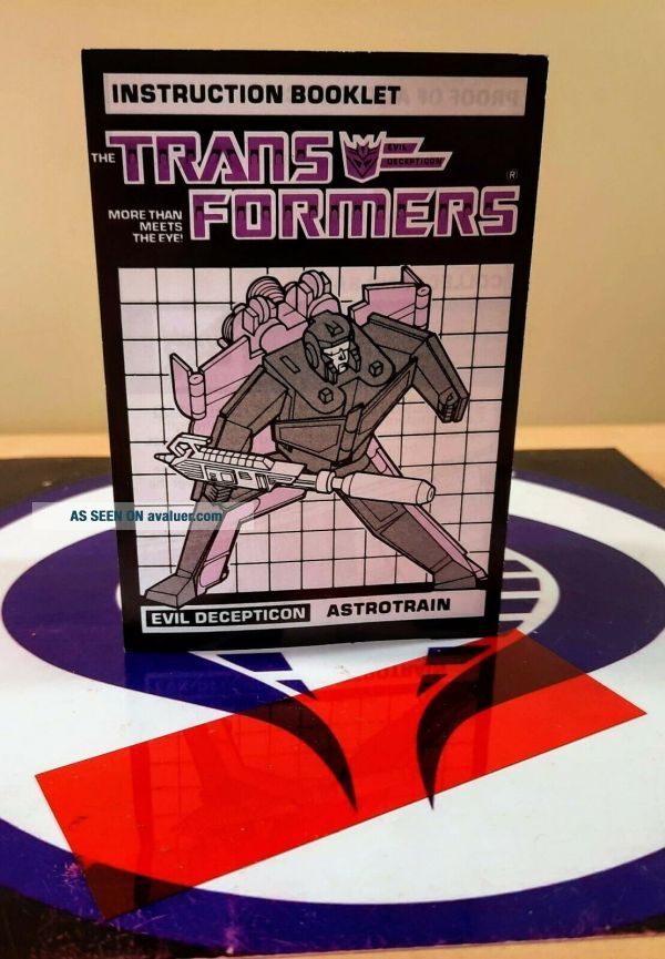TRANSFORMERS G1 ASTROTRAIN INSTRUCTION BOOKLET & TECH SPEC 1985 | #39994216