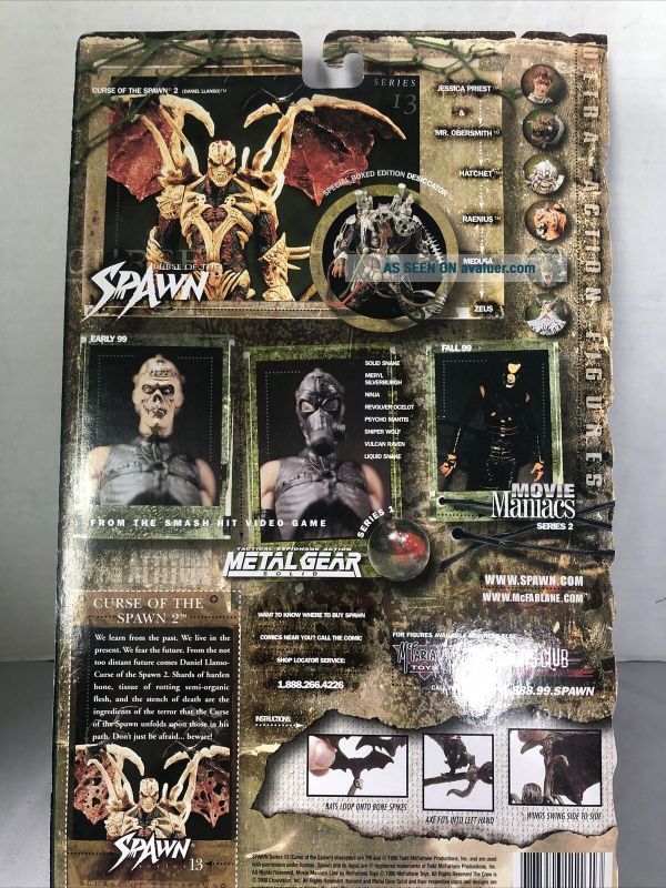 Spawn Todd McFarlane ' S Curse Of The Spawn SPAWN 2 Series 13 1998 ...