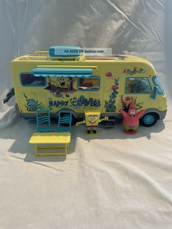 Rare Viacom Spongebob Squarepants Happy Camper RV Van Playset Complete ...