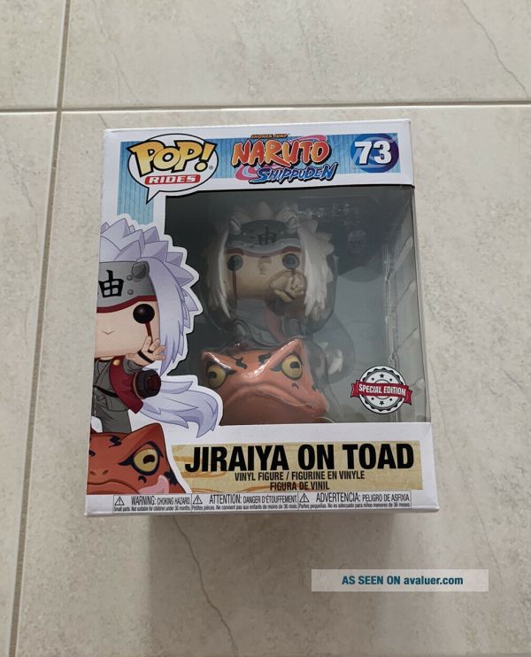 NARUTO - Jiraiya On Toad RIDES EXCLUSIVE FUNKO Pop Vinyl Figure RARE ...