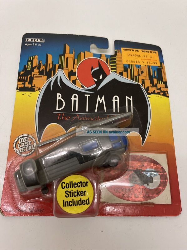 1993 ERTL BATMAN THE ANIMATED SERIES DIE CAST VEHICLES GOTHAM POLICE ...
