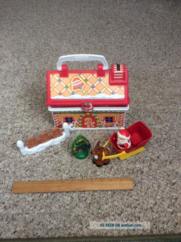 Fisher Price Little People Christmas Gingerbread House With Santa ...