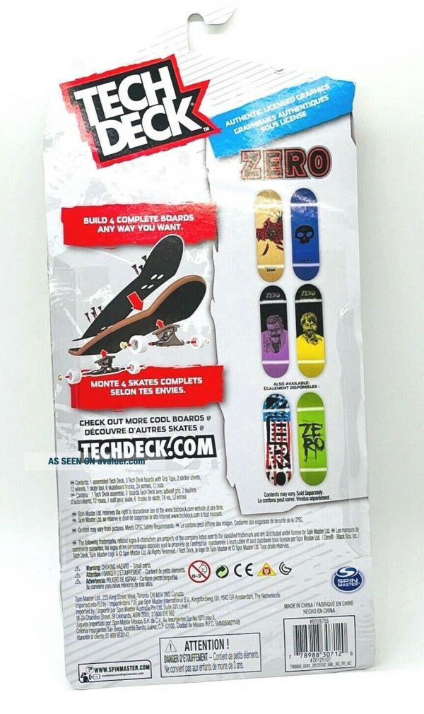 Tech Deck ZERO Ultra DLX 4 Pack Fingerboards NIP | #40116190