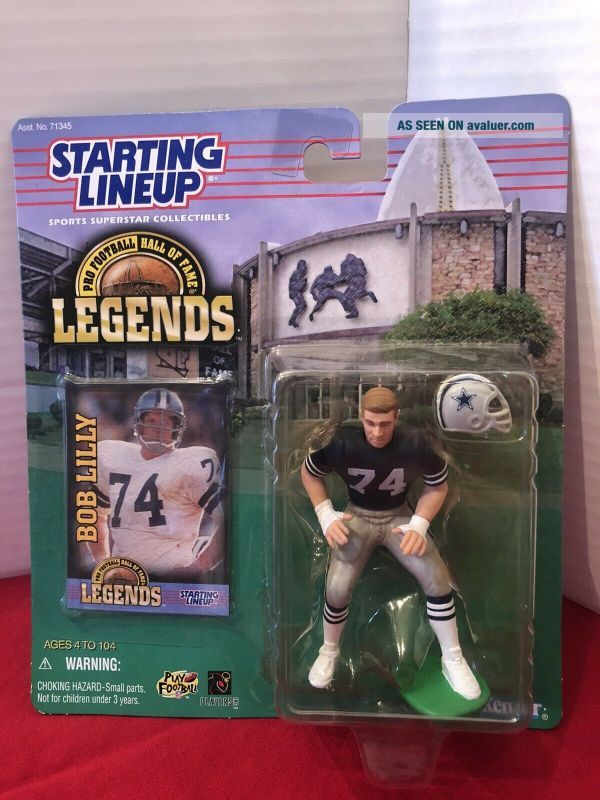 Bob Lilly Dallas Cowboys 1998 Starting Lineup NFL Legends HOF Figure ...