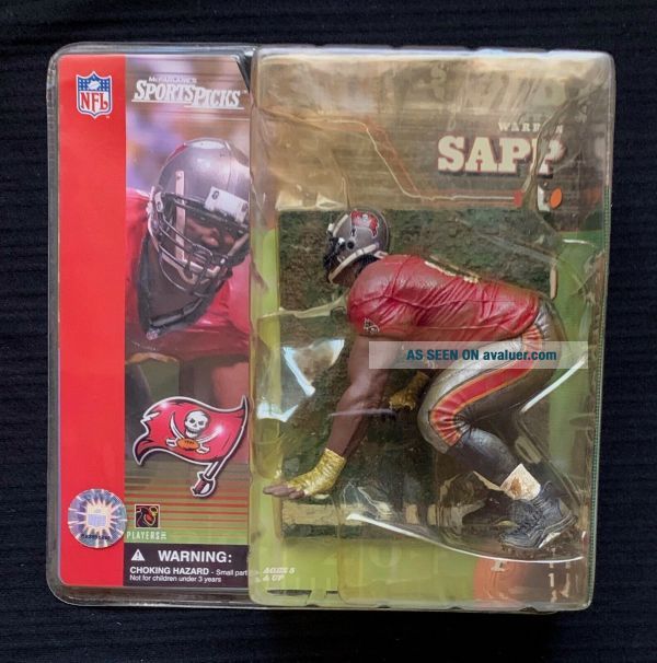 McFARLANE NFL 1 WARREN SAPP TAMPA BAY BUCCANEERS MIP | #40249899