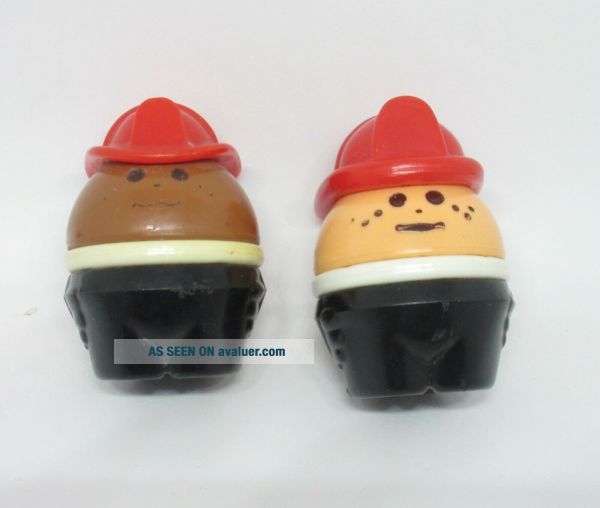 Vintage Little Tikes Toddle Tots People - 2 Different Fireman Chunky ...