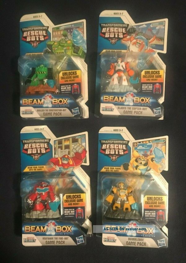 Transformers Rescue Bots Beam Box Game System Plus 4 Game Packs - NIP ...