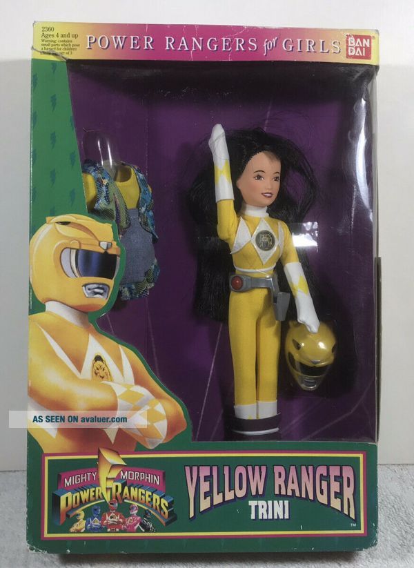 Mighty Morphin Power Rangers For Girls DOLL Yellow Trini Bandai 1994 ...