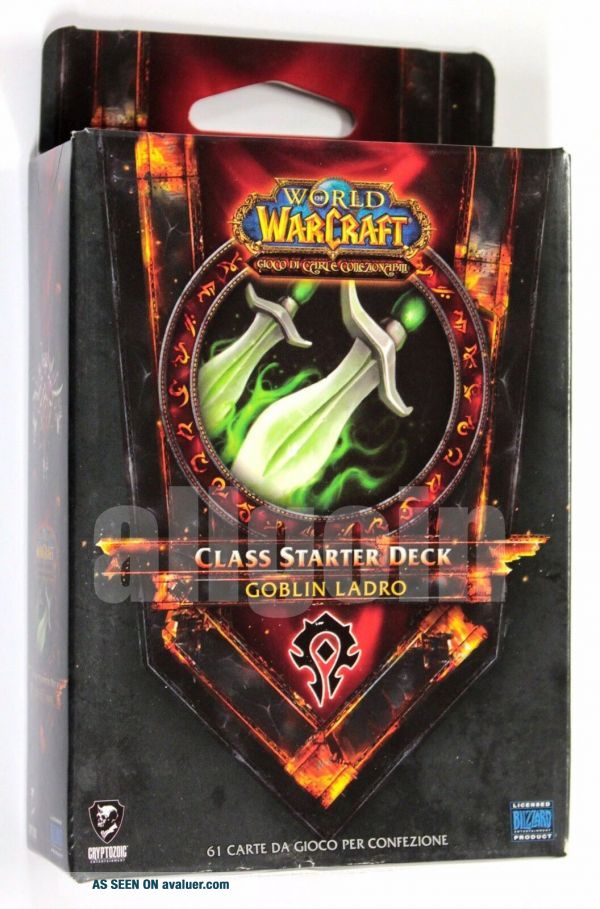 World Of Warcraft WOW TCG Class Starter Deck Orda GOBLIN LADRO Nuovo ...