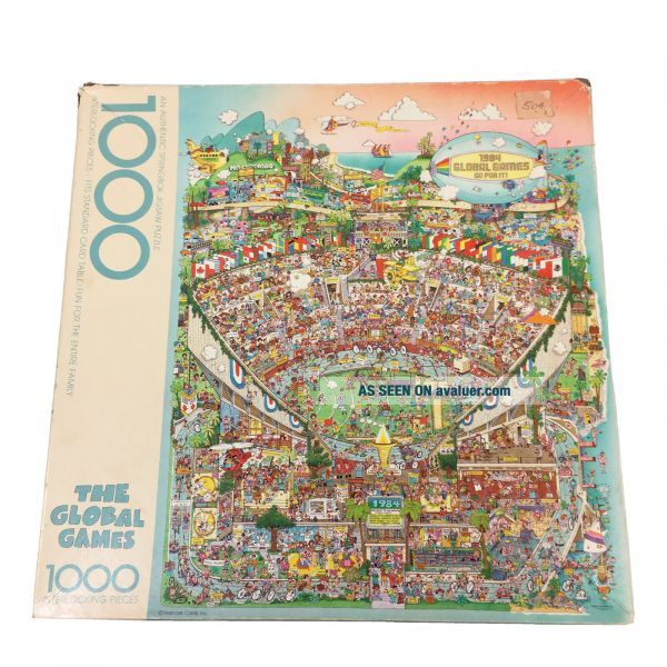 Vtg SPRINGBOK 1000 Piece JIGSAW Puzzle THE GLOBAL GAMES (1984) Robert ...