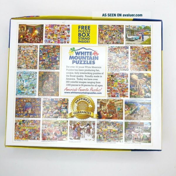 Vintage White Mountain Puzzles BEST SELLER Book Cover 1000 Piece Jigsaw ...