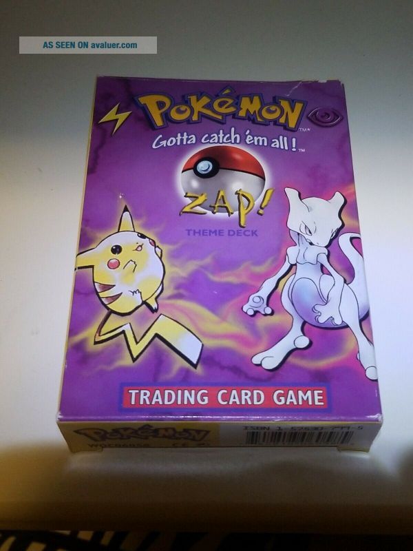 Pokemon Zap Theme Deck Empty Box Rules Book Damage Counters | #40382675