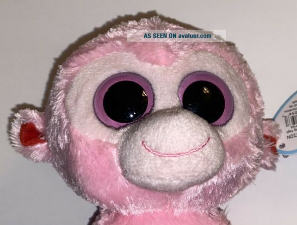 Ty Beanie Boo Julep Pink Monkey With Red Heart Valentine’s Day | #40502146