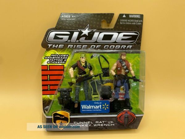 GI JOE ROC 2 - Pack Walmart Tunnel Rat Vs Monkey Wrench 2008 MIB Rise ...