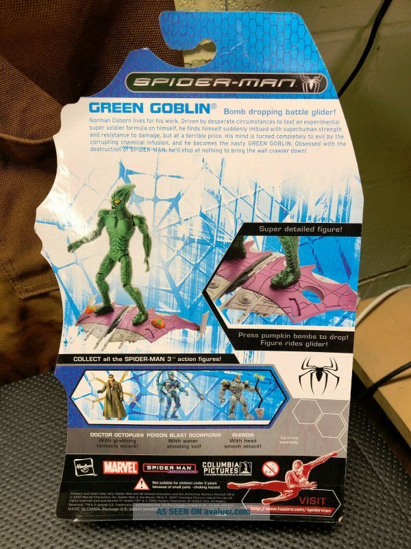 SPIDER - MAN 3 GREEN GOBLIN ACTION FIGURE 2007 @@MINT@@ @@RARE ...