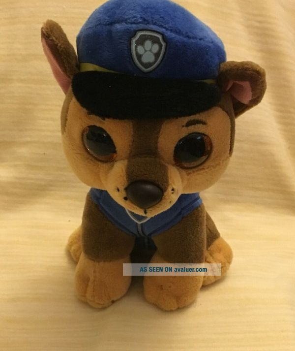Ty Beanie Boos Baby Paw Patrol Plush 6” CHASE Police German Shepard ...