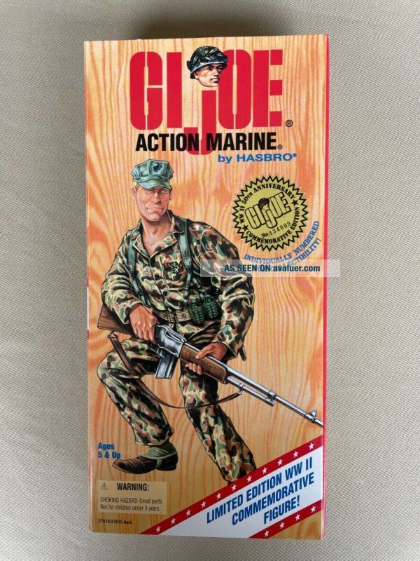 Hasbro GI JOE Action Marine 12” Figure WWII 50th Anniversary - Blonde ...