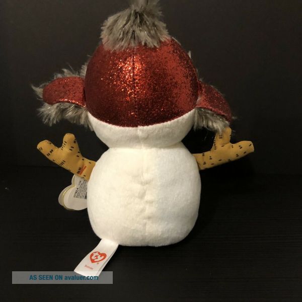 Ty Beanie Boo Buttons Christmas Snowman 6 Inch Size NWT | #40595502