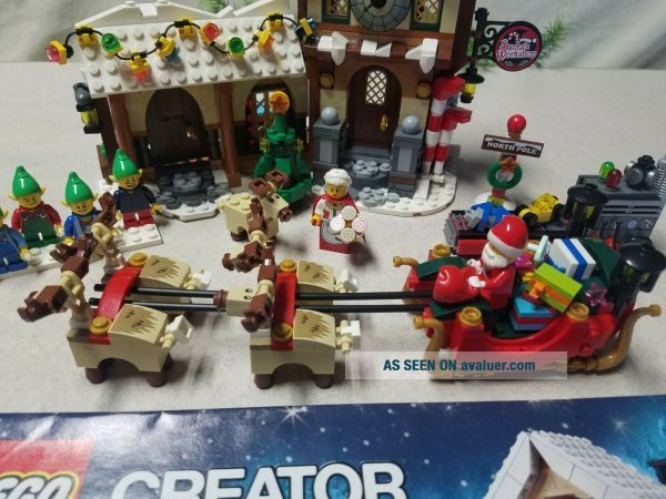 LEGO 10245 Creator Winter Village Santa ' S Workshop Set Complete W ...