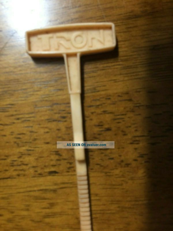 Vintage Walt Disney TRON 1981 TOMY Light Cycle Zip Cord Wand Only - NO ...