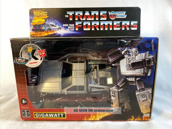 TRANSFORMERS Generations Back To The Future MashUp GIGAWATT Delorean ...