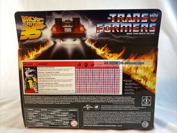 TRANSFORMERS Generations Back To The Future MashUp GIGAWATT Delorean ...