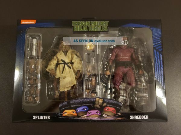 NECA Teenage Mutant Ninja Turtles Splinter And Shredder 7 " Action ...