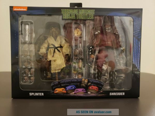 NECA Teenage Mutant Ninja Turtles Splinter And Shredder 7 " Action ...