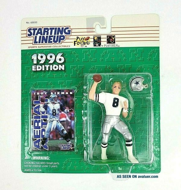 1996 NFL Starting Lineup Troy Aikman Dallas Cowboys Action Figure ...