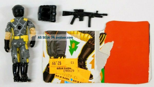 GI JOE COBRA PYTHON PATROL VIPER FIGURE 1989 COMPLETE WITH FILE CARD ...